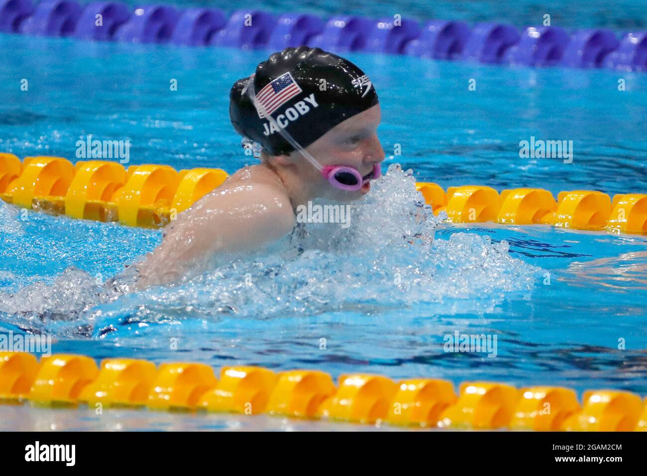 July 31, 2021, Tokyo, Kanto, Japan: Lydia Jacoby (USA) in the mixed ...