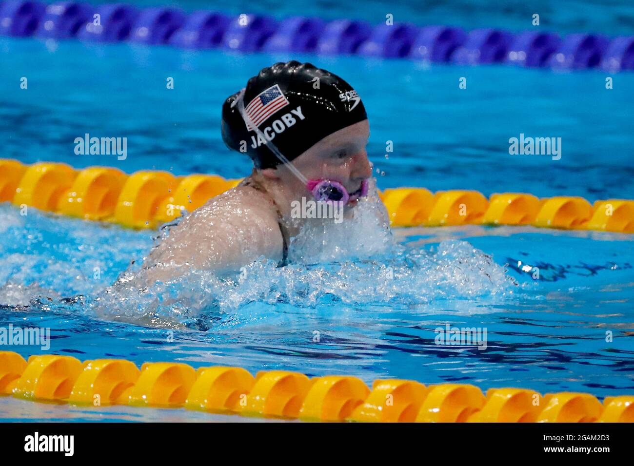 July 31, 2021, Tokyo, Kanto, Japan: Lydia Jacoby (USA) in the mixed ...