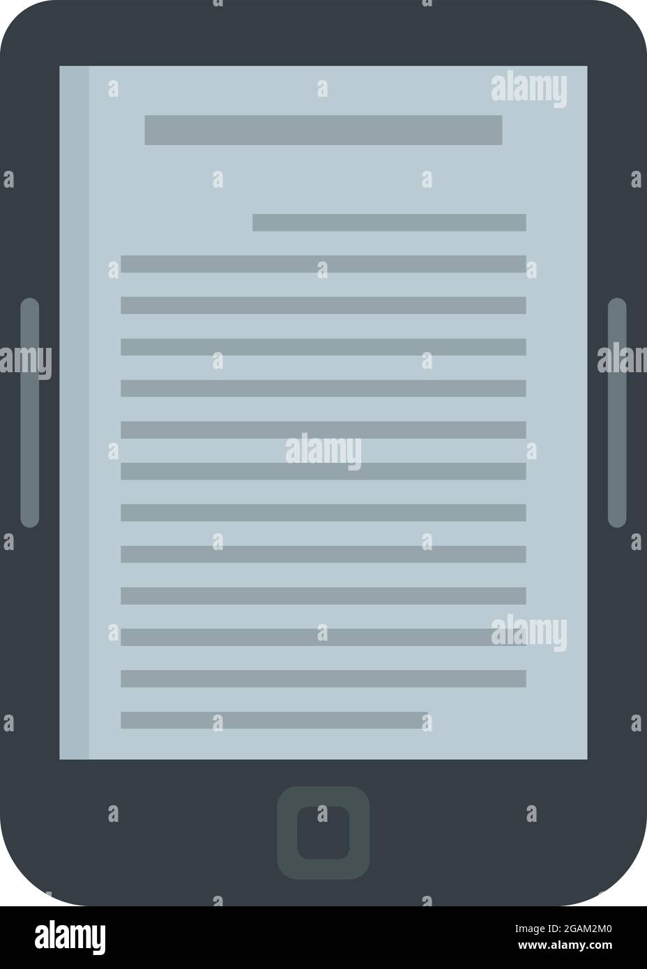 Ebook reader icon. Flat illustration of ebook reader vector icon ...