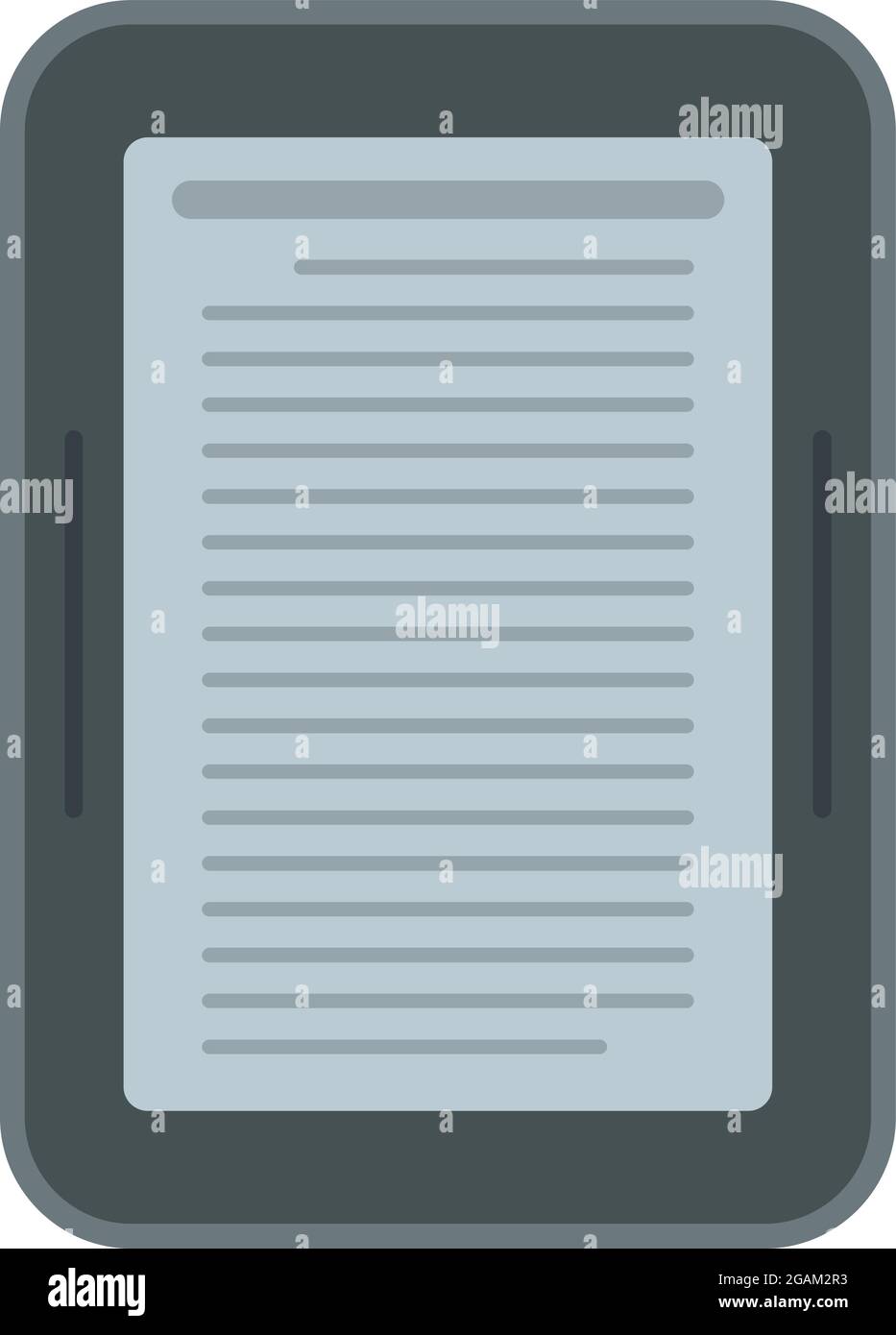 Ebook device icon. Flat illustration of ebook device vector icon ...