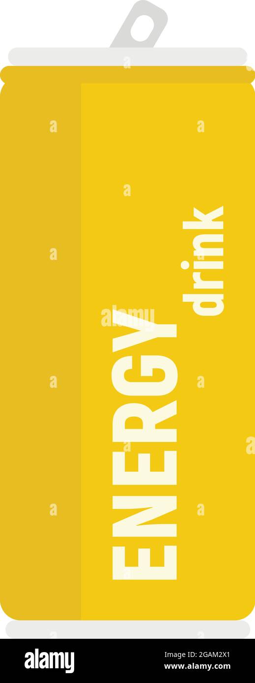 Tonic energy drink icon. Flat illustration of tonic energy drink vector ...