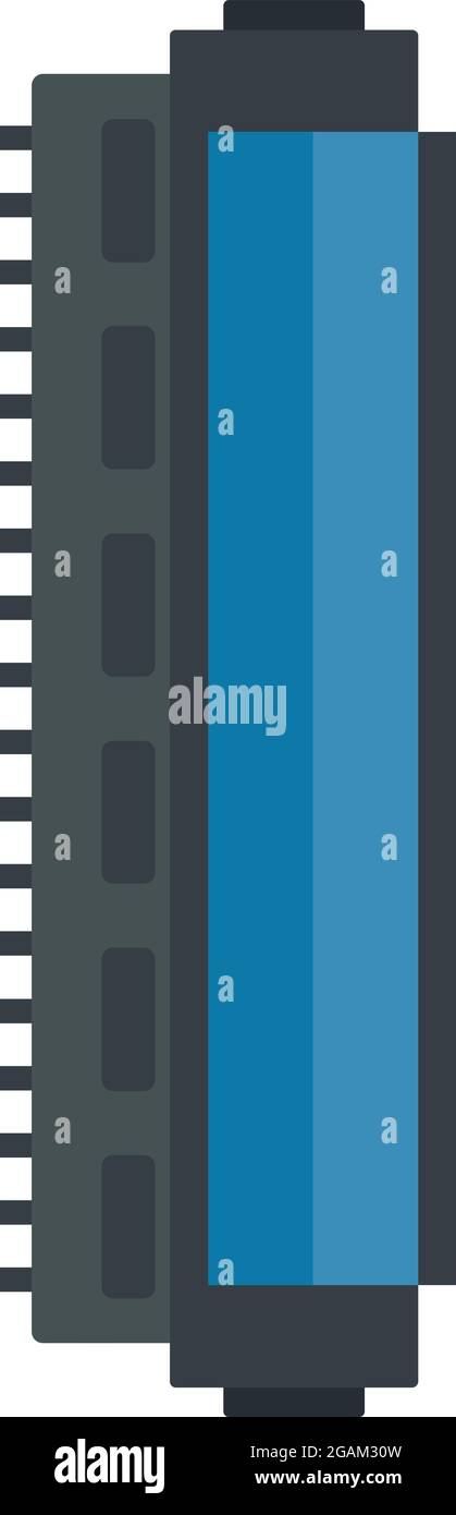 Toner cartridge icon. Flat illustration of toner cartridge vector icon ...