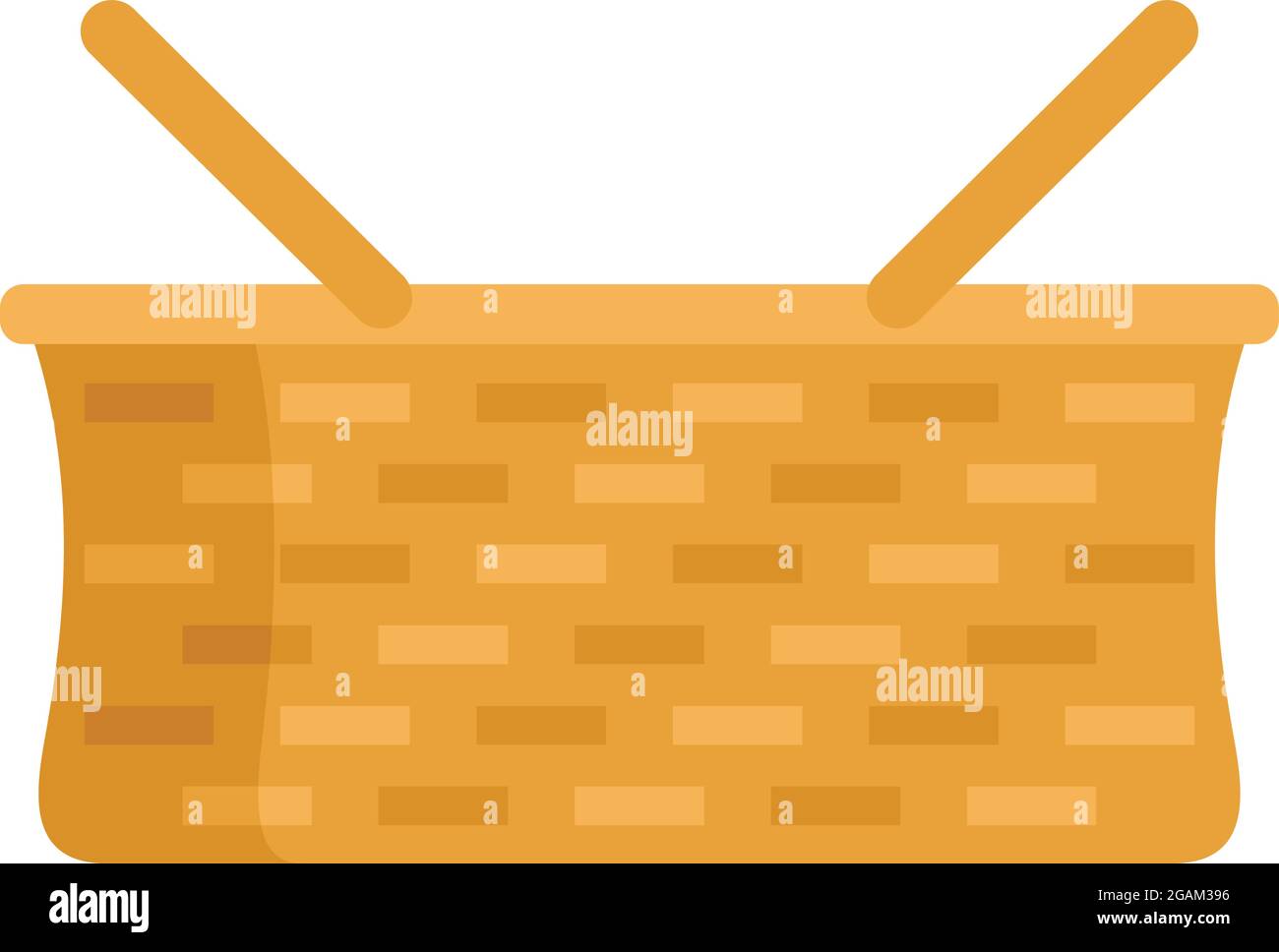 Wicker icon. Flat illustration of wicker vector icon isolated on white ...