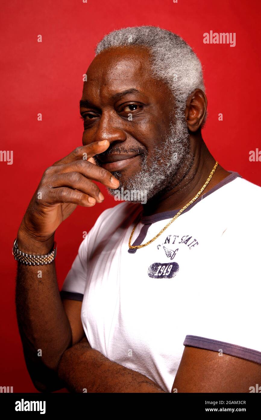 Jacob Desvarieux posing during a portrait session in Paris, France on ...