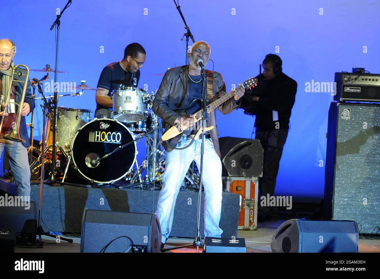 Jacob Desvarieux of Kassav' performs during a special concert to ...