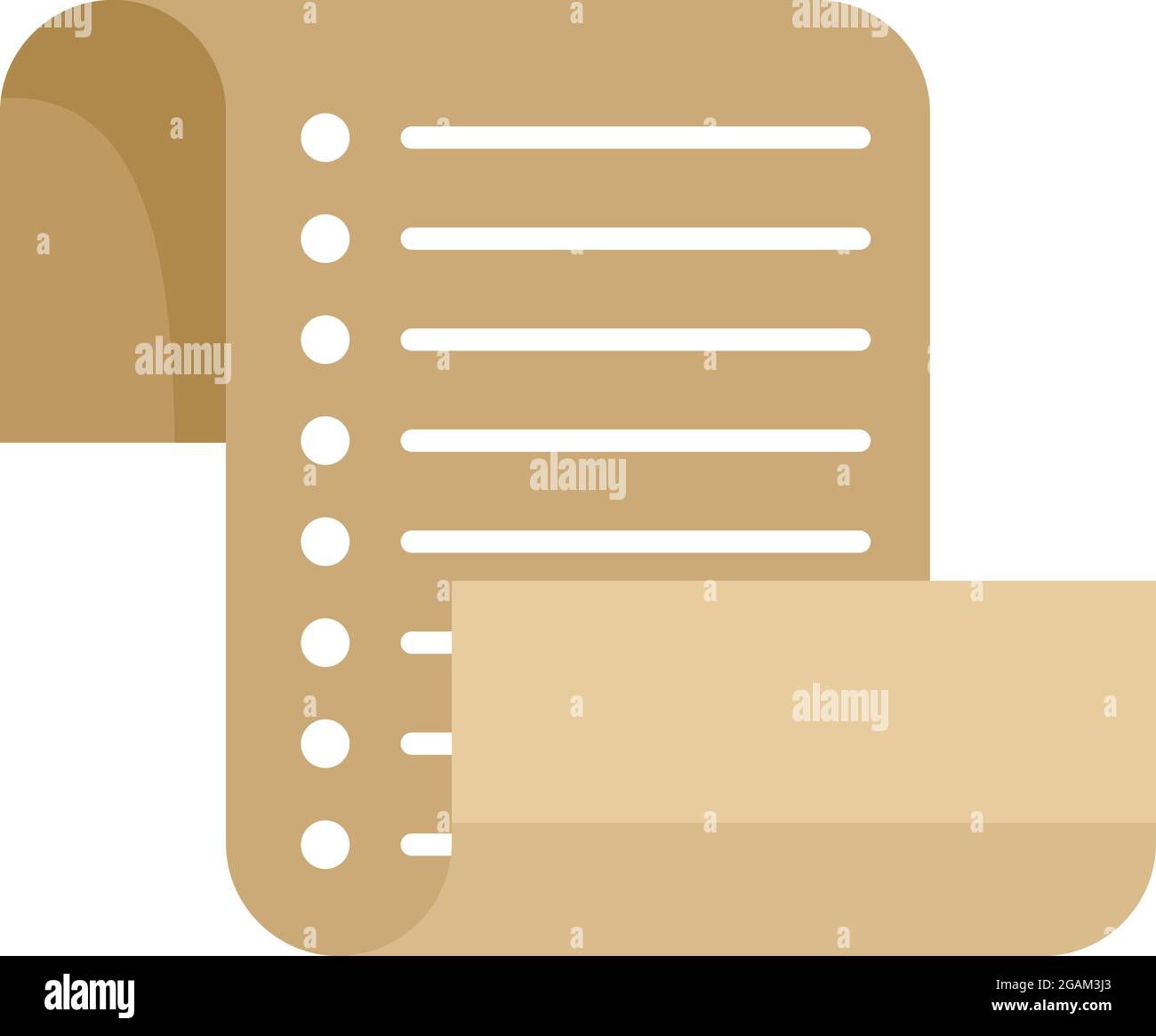 Inventory list icon. Flat illustration of inventory list vector icon ...