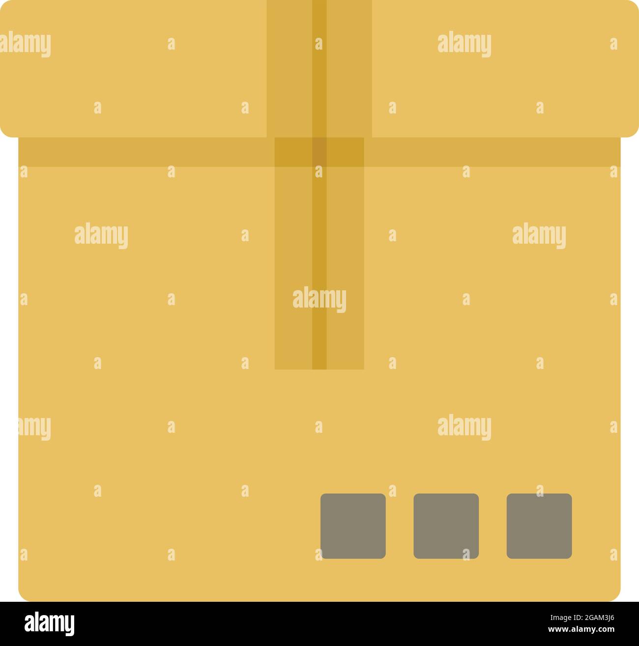 Shipping parcel icon. Flat illustration of shipping parcel vector icon ...