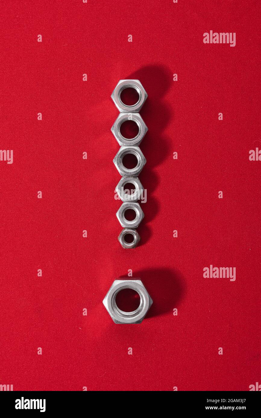 Silver bolt on red graphic hi-res stock photography and images - Alamy