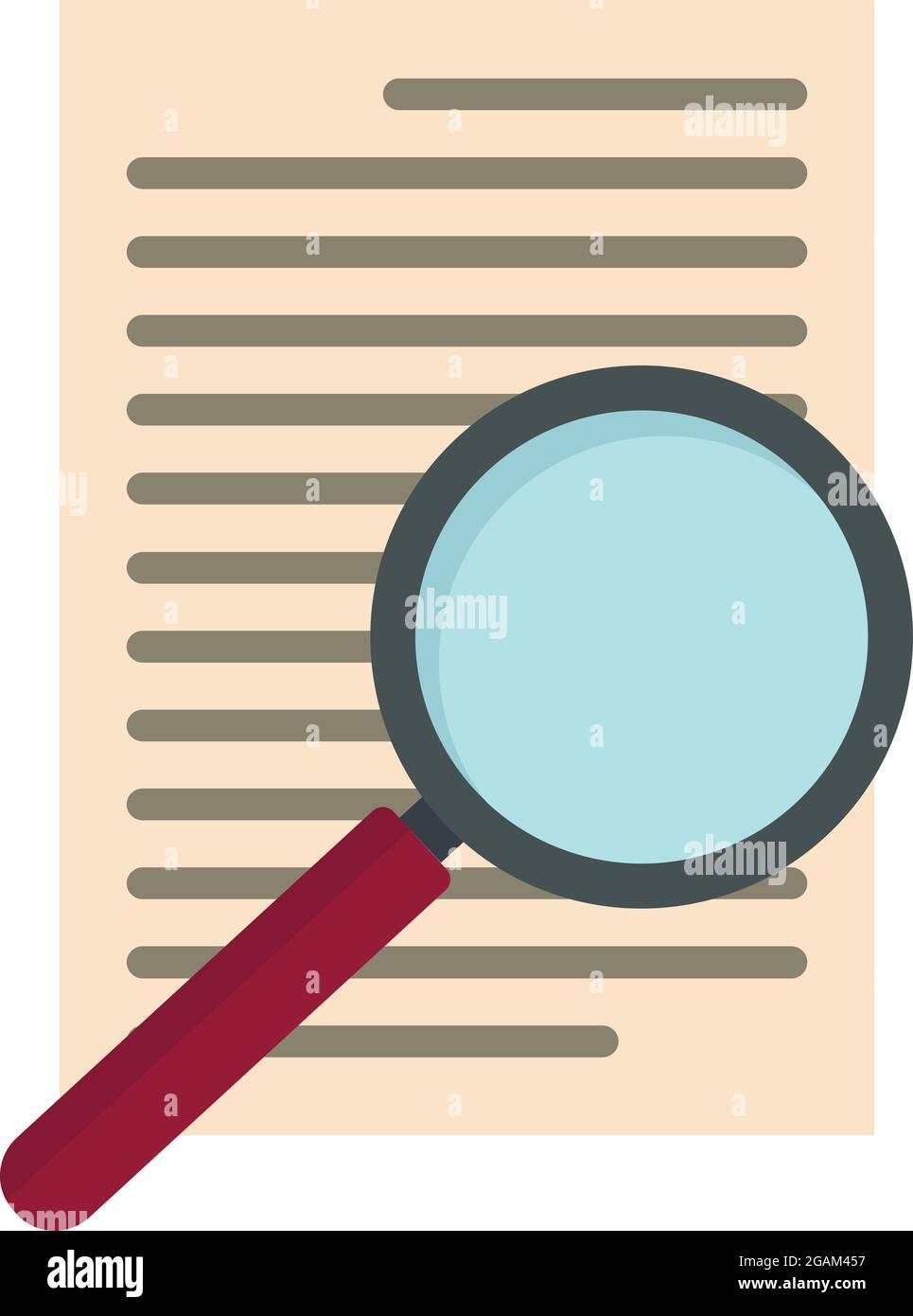 Paper office request icon. Flat illustration of paper office request ...