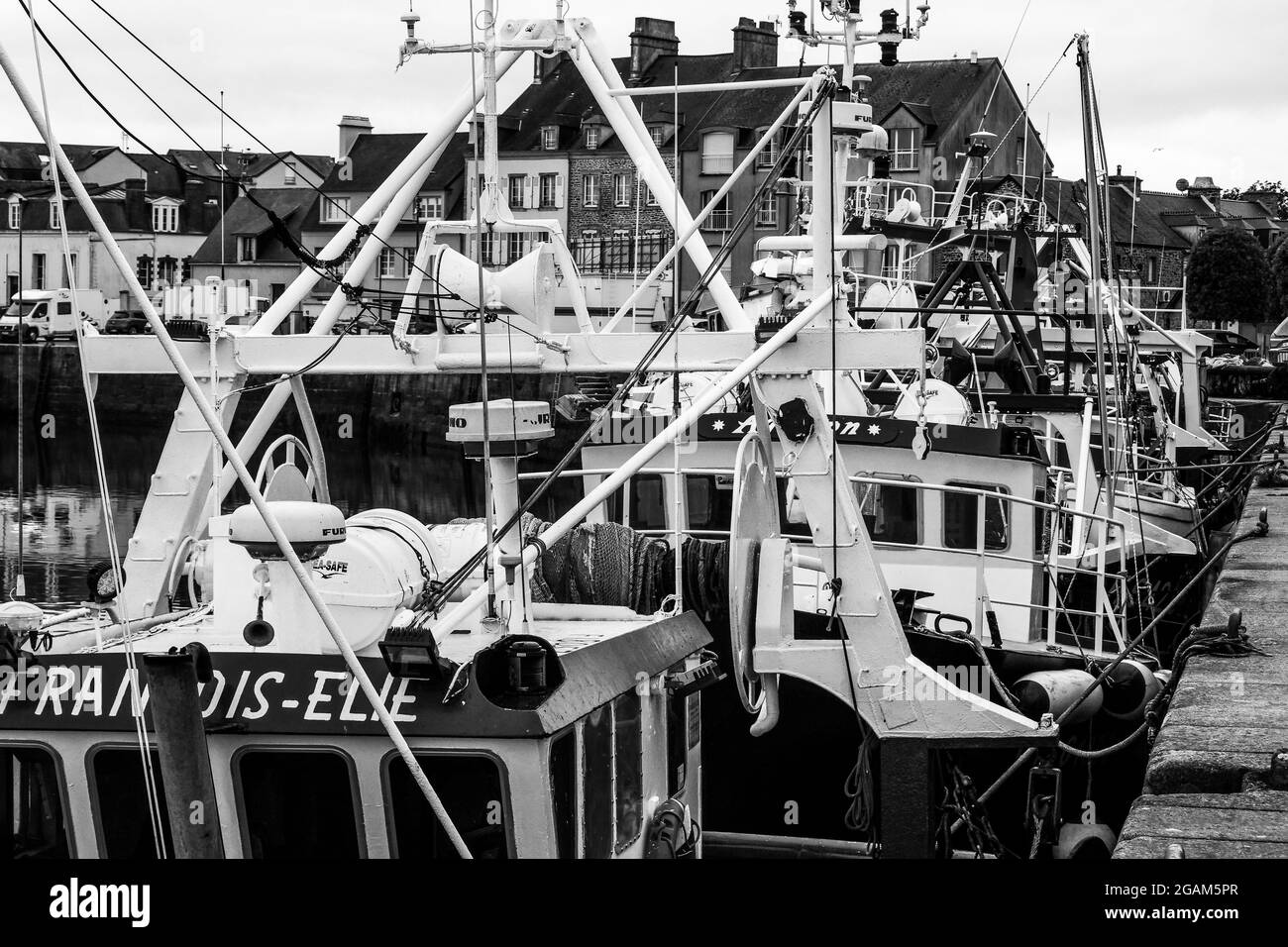 Fishing ships, Saint-Vaast la Hougue, Manche department, Cotentin ...