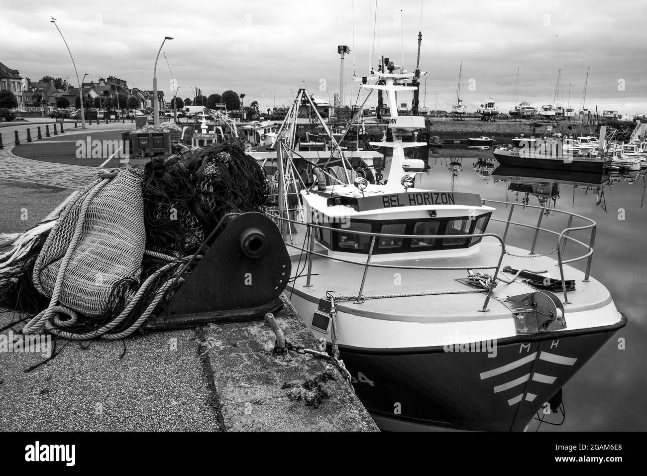 Fishing ships, Saint-Vaast la Hougue, Manche department, Cotentin ...