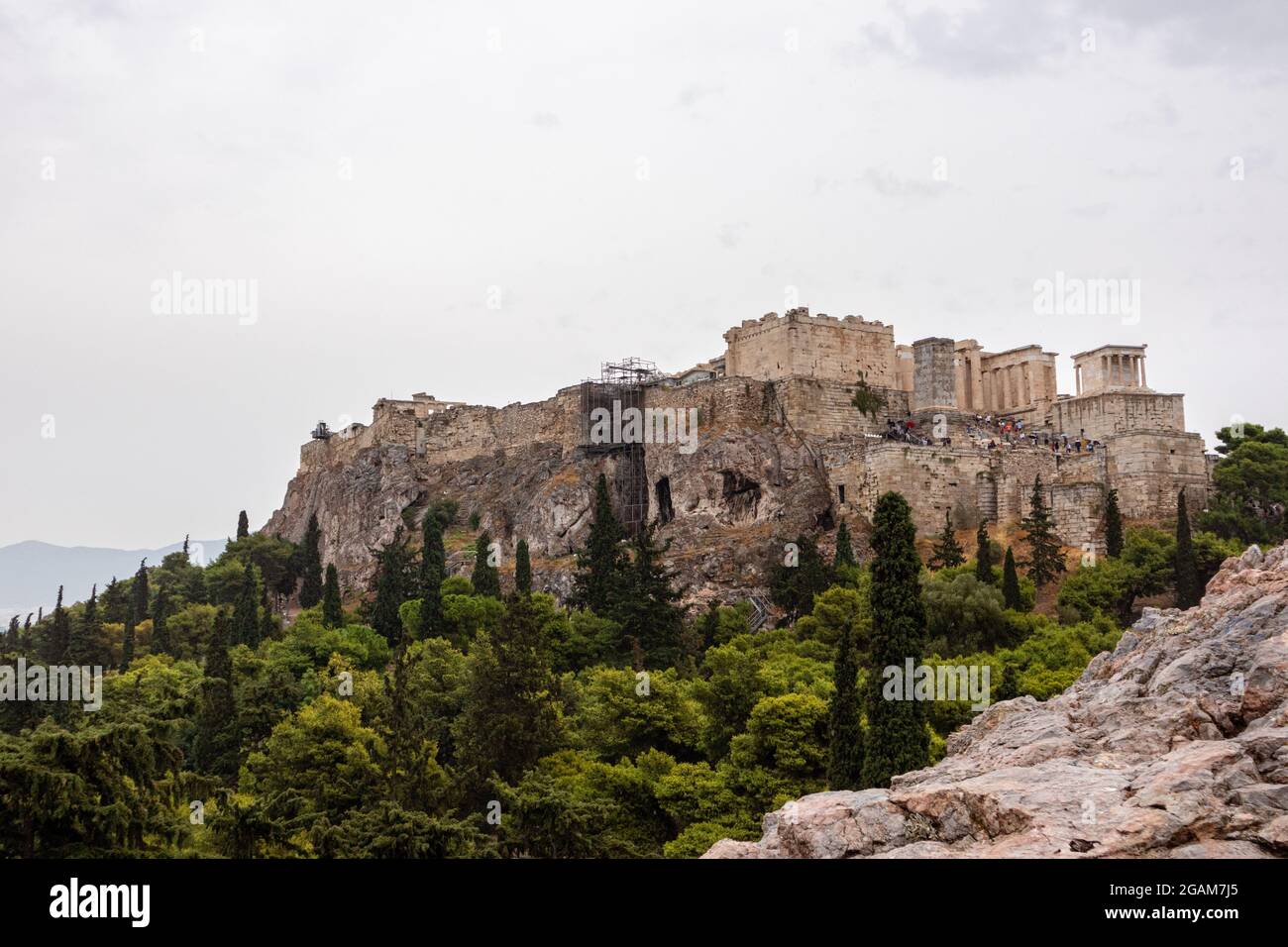 Acropolis hill (Parthenon, Propylaea, Temple of Athena Nike ...