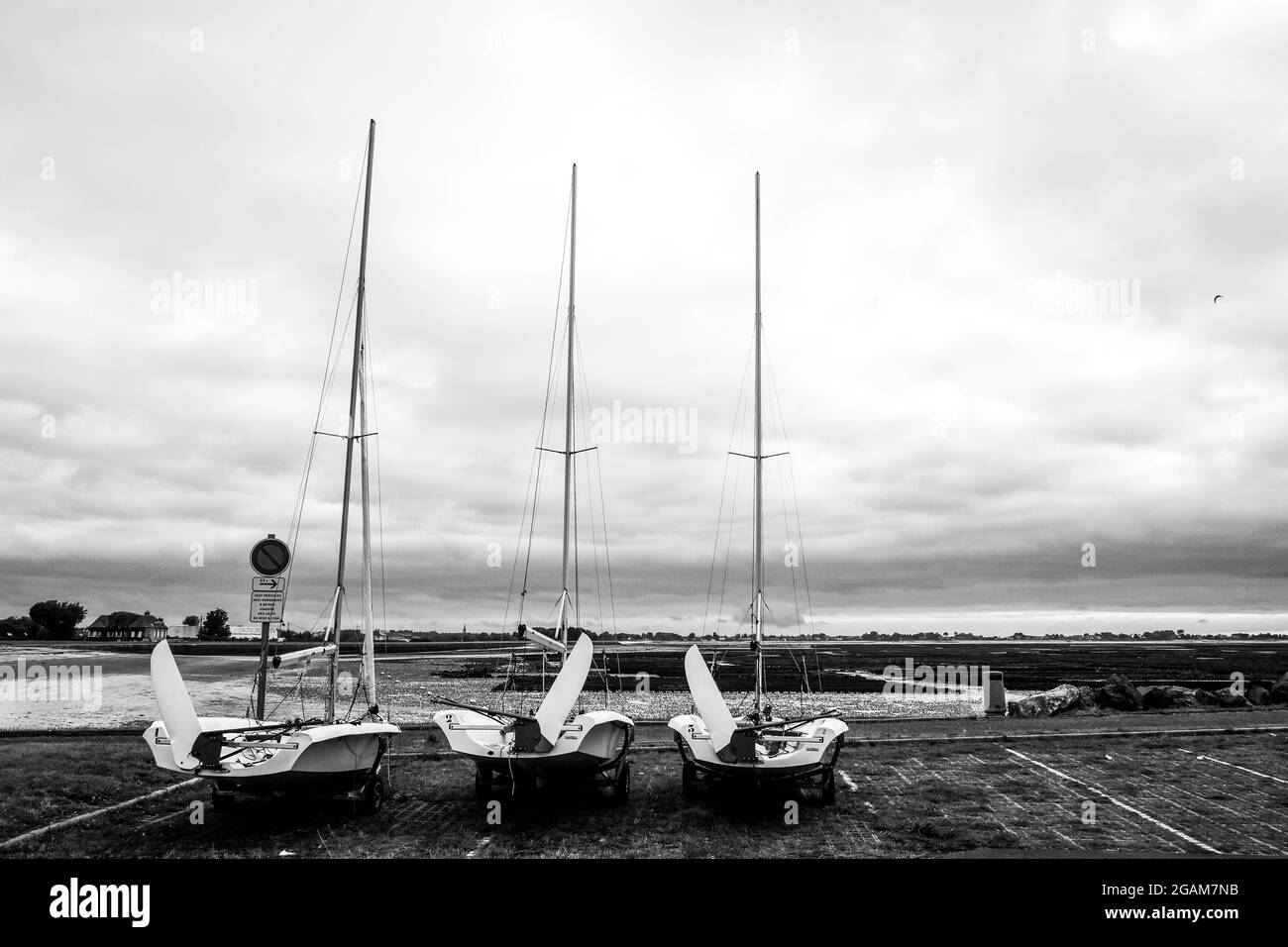 Sailing ships, Saint-Vaast la Hougue, Manche department, Cotentin ...