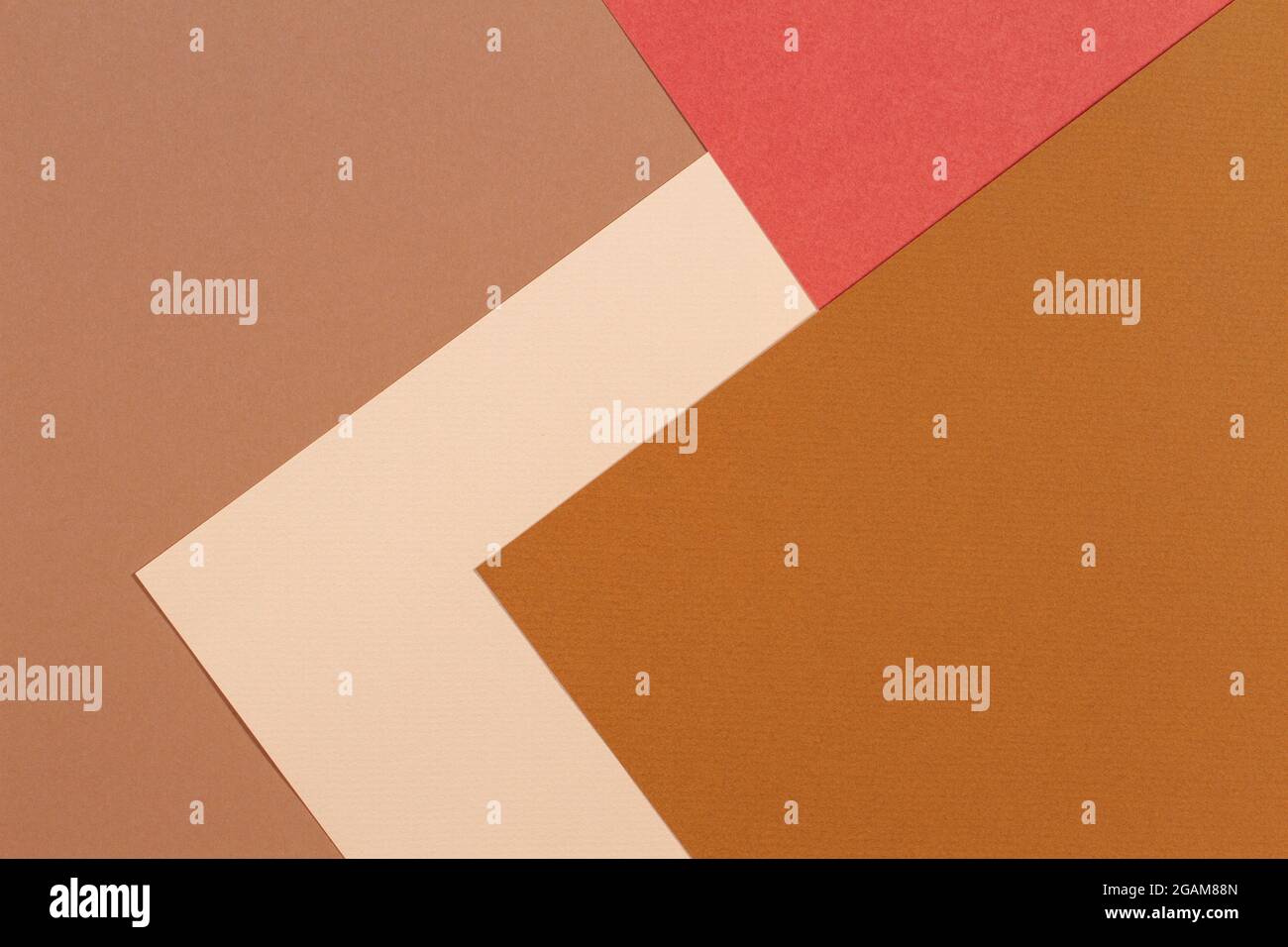 Abstract geometric paper background in earth tones. Beige, yellow ...