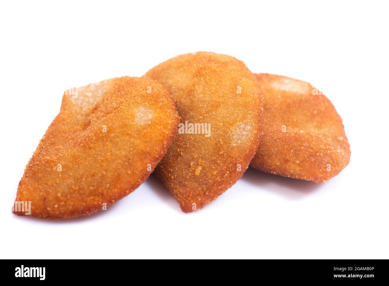 Typical Portuguese deep fried rissol appetizers, generally with meat or ...