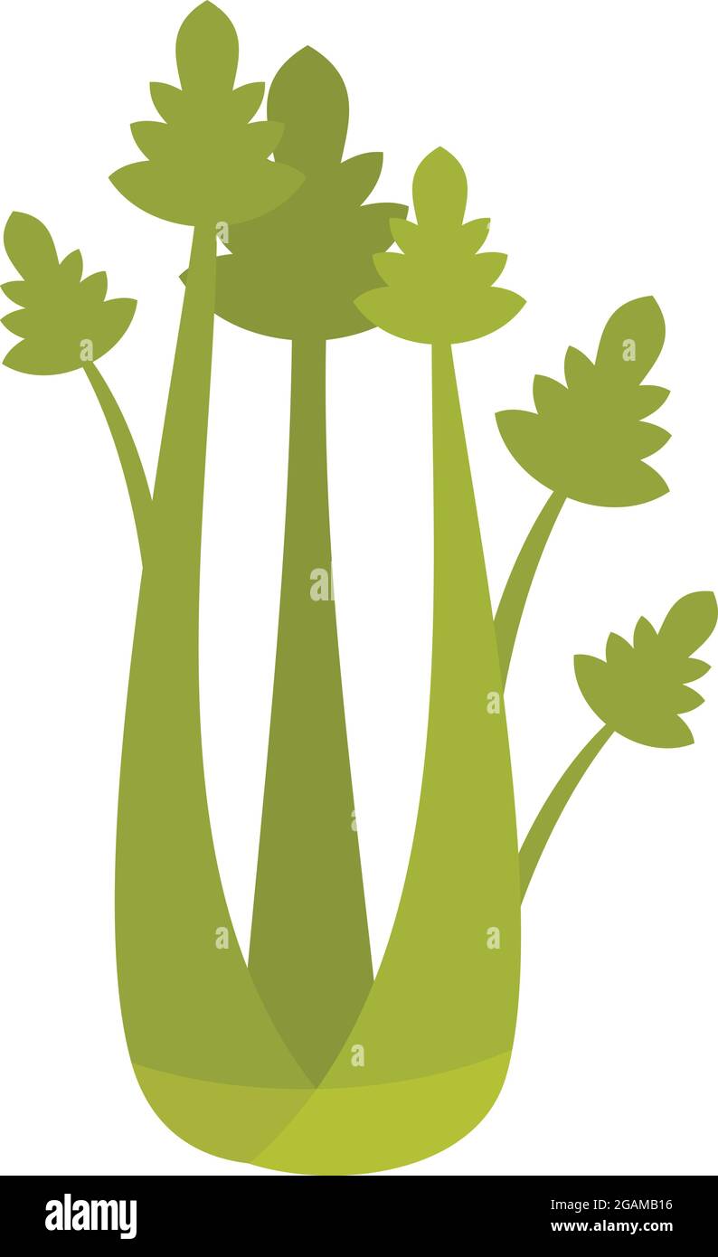 Eat celery icon. Flat illustration of eat celery vector icon isolated ...
