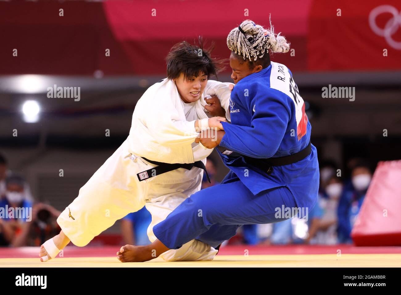 Tokyo, Japan. 31st July, 2021. (L to R) Akira Sone (JPN), Dicko Romane ...
