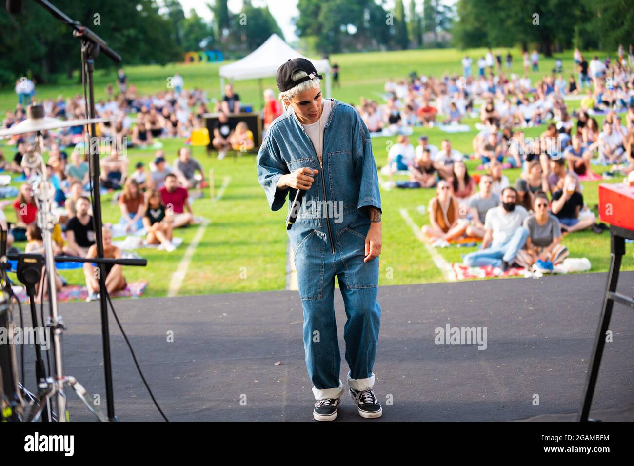 Coma Cose performs in Codroipo Udine Italy last 18.7.2021 Stock Photo ...