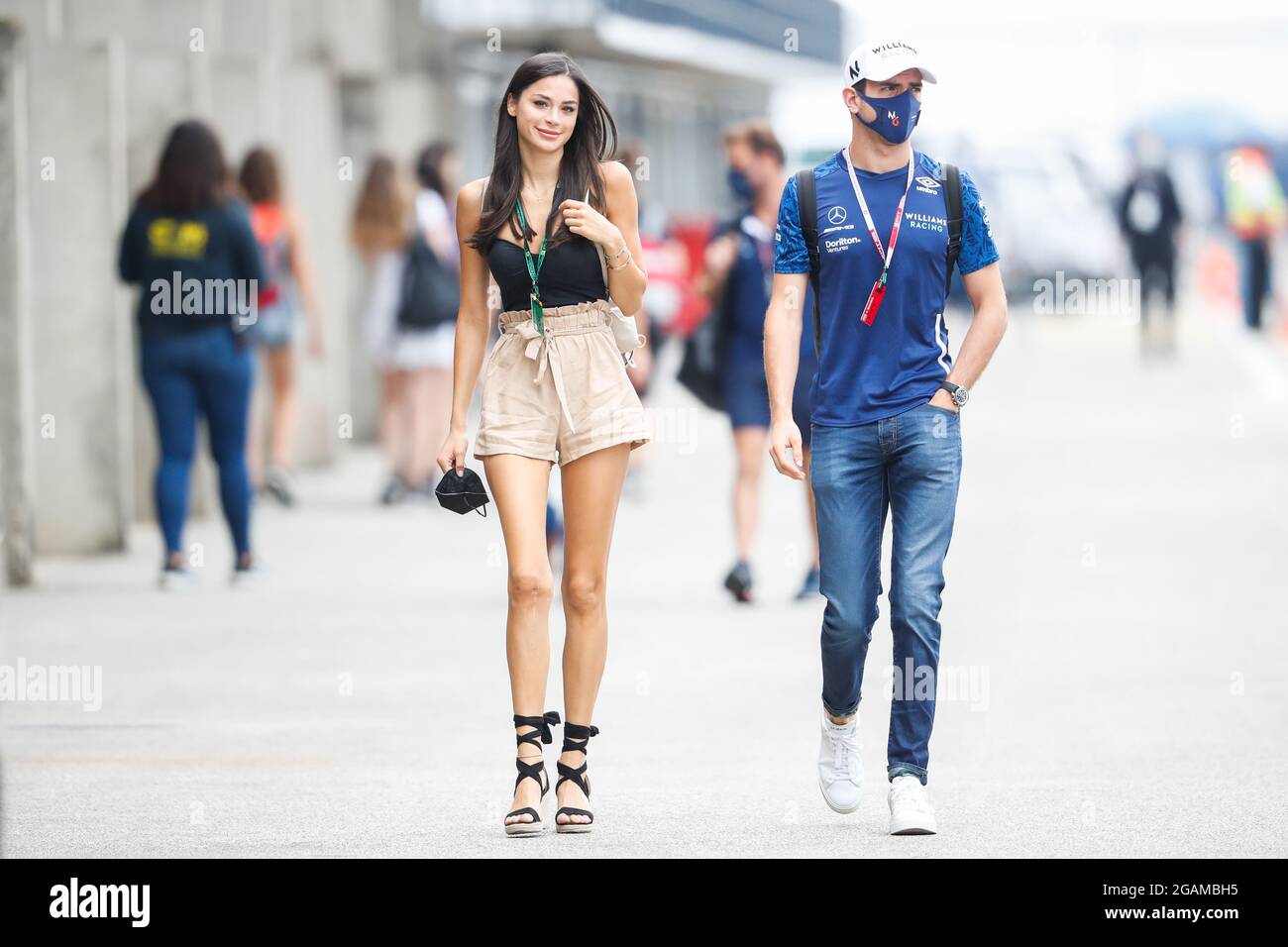 LATIFI Nicholas (can), Williams Racing F1 FW43B, portrait with his ...
