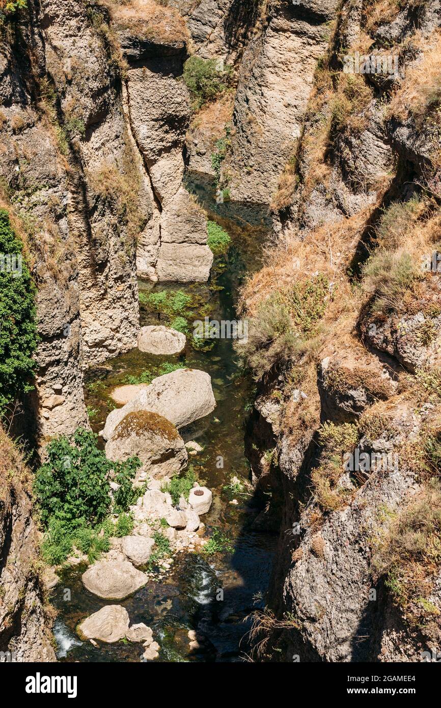 The Tajo De Ronda Is A Gorge Carved By The Guadalevin River, On Which ...