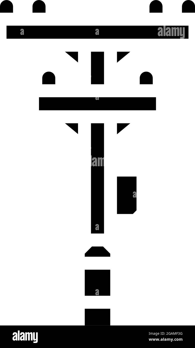 electric poles glyph icon vector illustration Stock Vector Image & Art ...