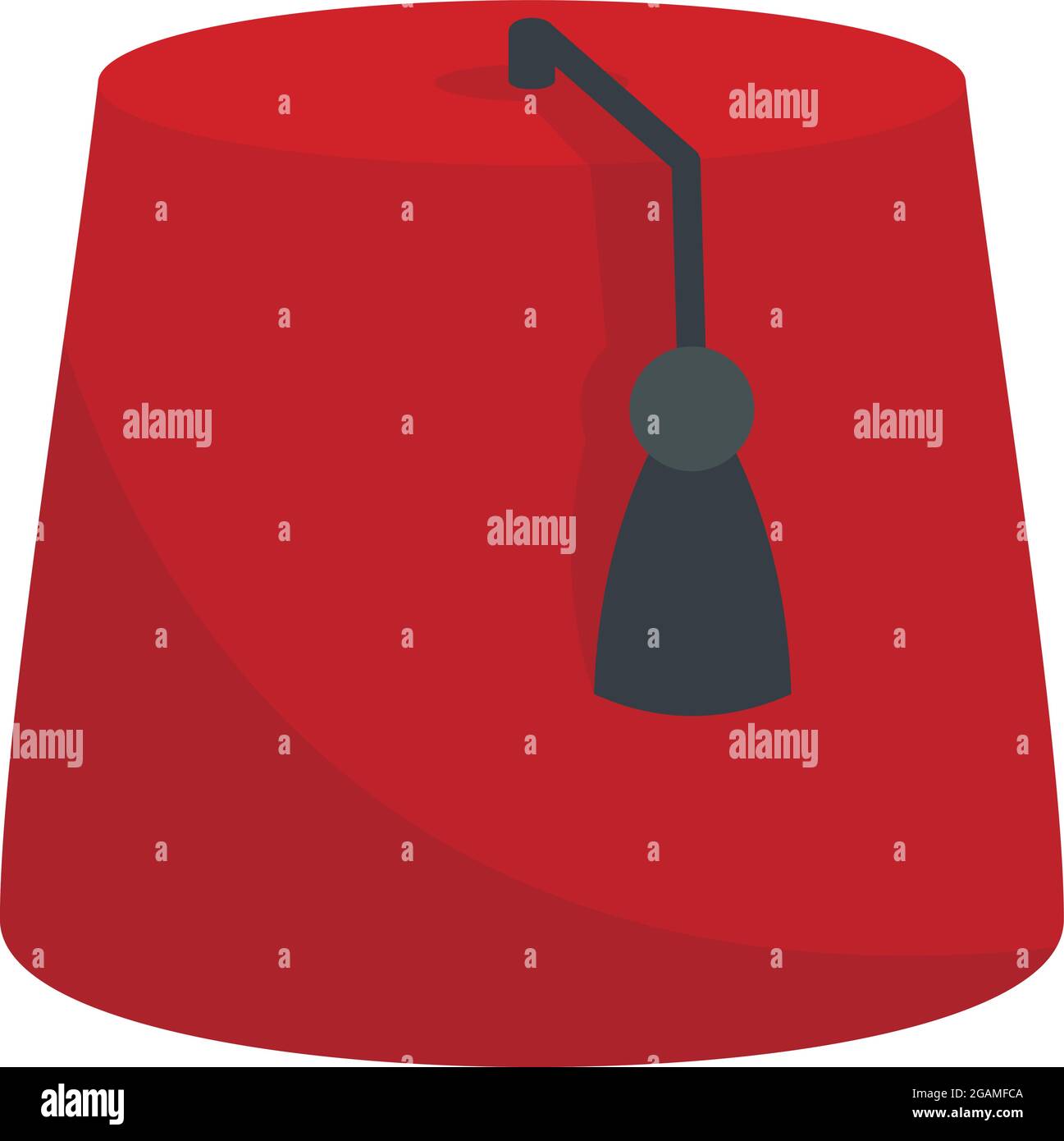 Turkish hat icon. Flat illustration of turkish hat vector icon isolated ...