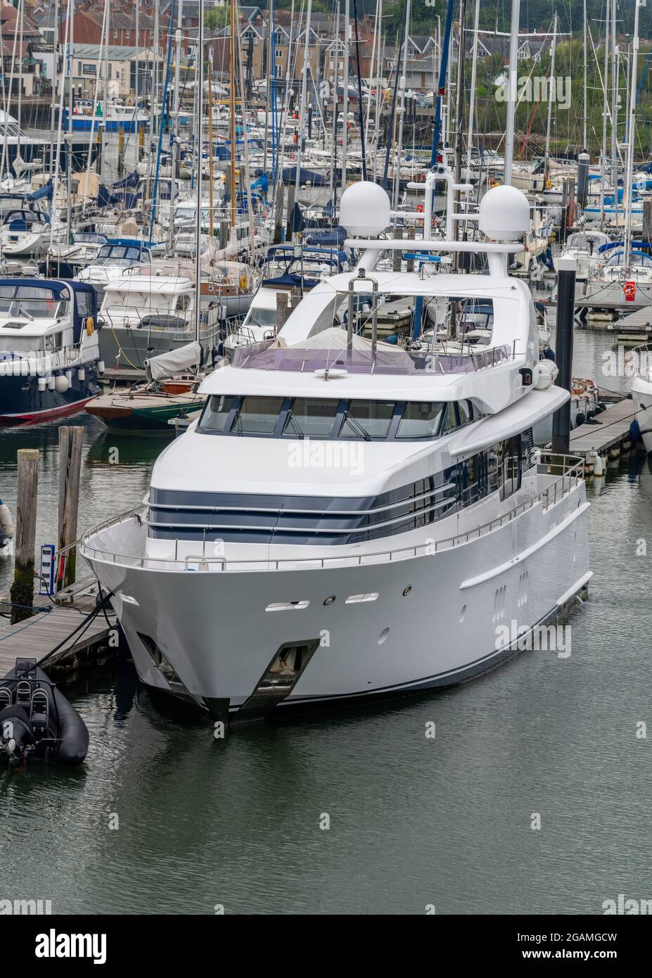 Large luxury motorboat, luxurious motor yacht, expensive luxury ...