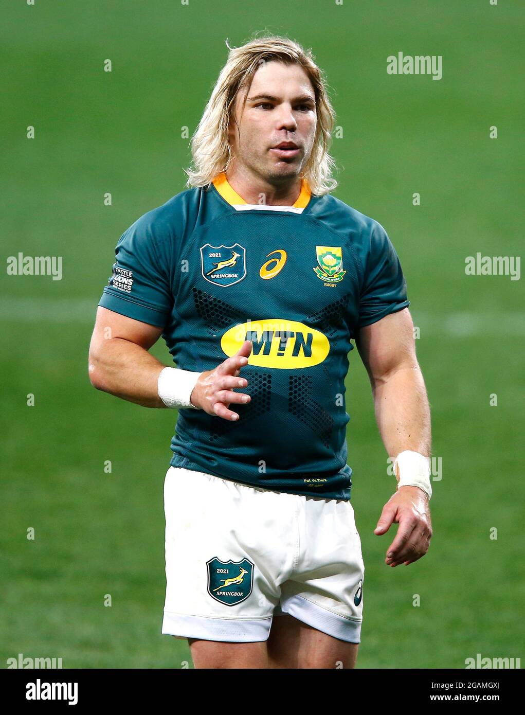 South Africa's Faf de Klerk during the Castle Lager Lions Series ...