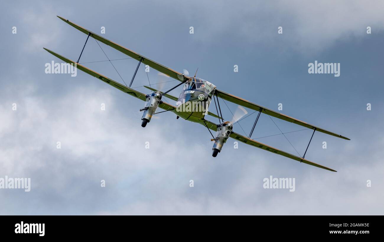 1941 de Havilland DH-89A Dominie/Dragon Rapide ‘G-AGJG’ airborne at ...