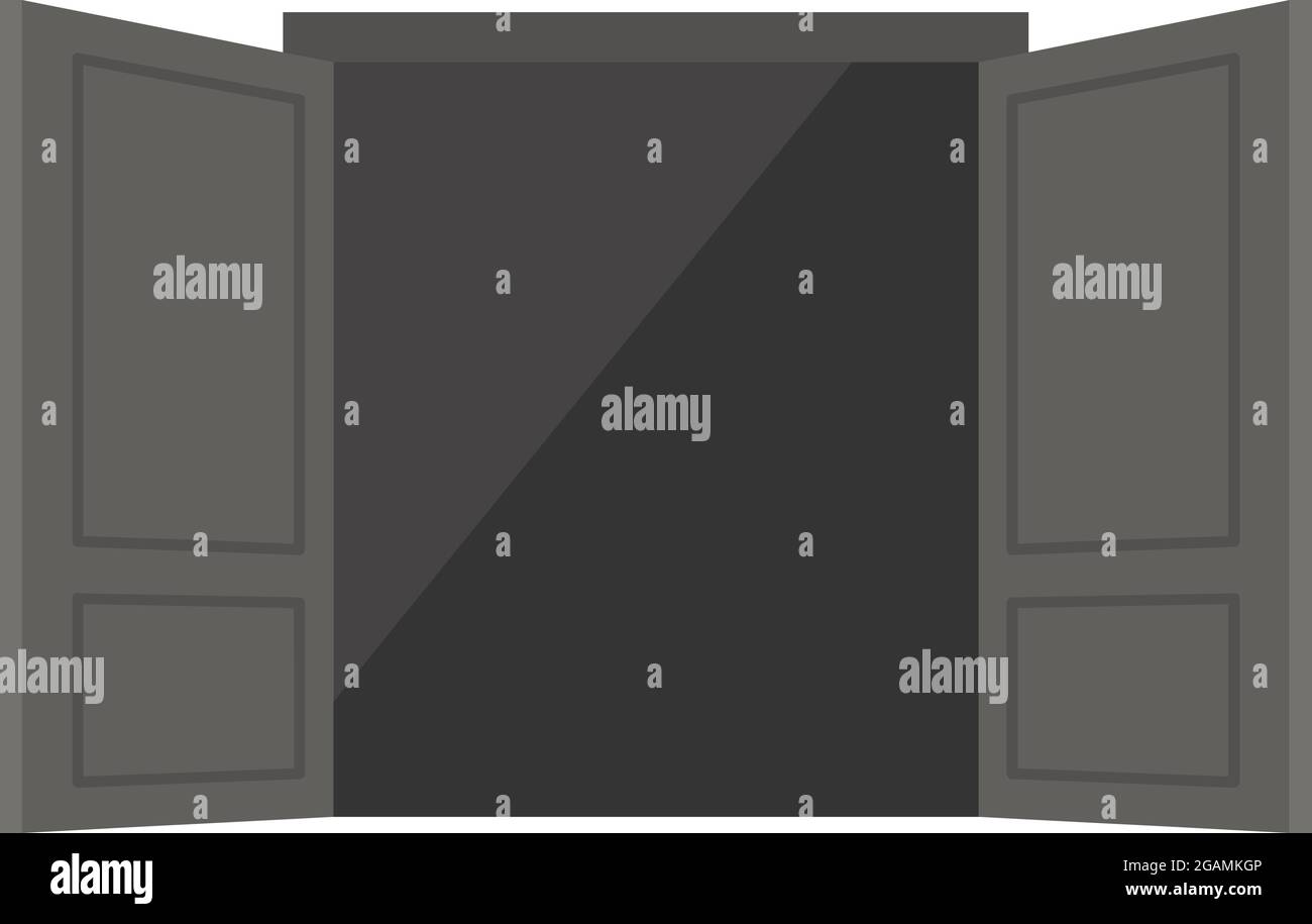 Emergency door icon. Flat illustration of emergency door vector icon ...