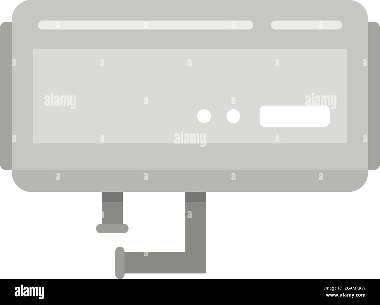 Heater boiler icon. Flat illustration of heater boiler vector icon ...