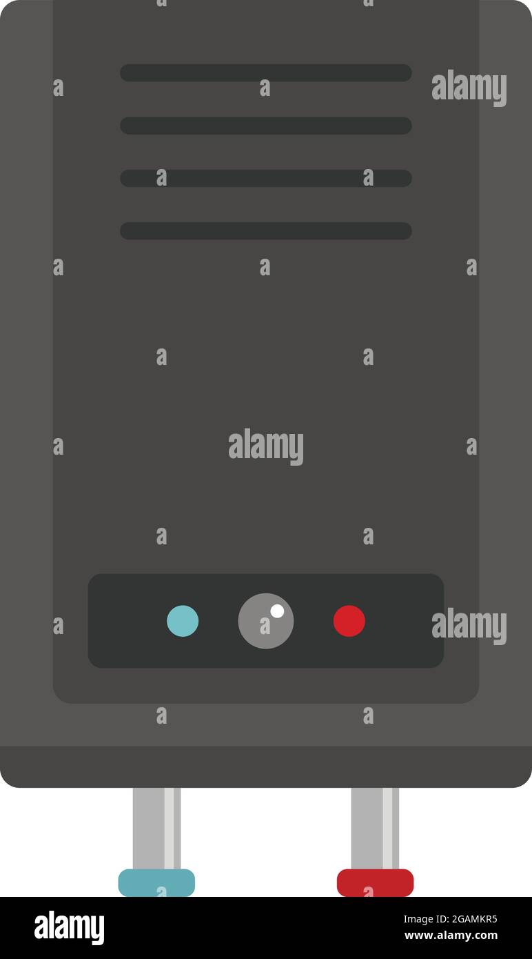Thermal boiler icon. Flat illustration of thermal boiler vector icon ...
