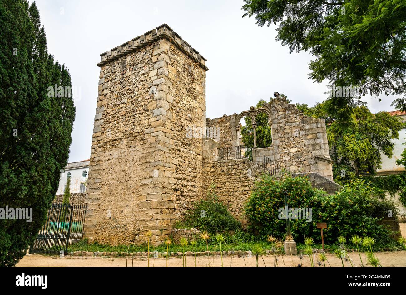 Ruins at the public garden of Evora, Portugal Stock Photo - Alamy