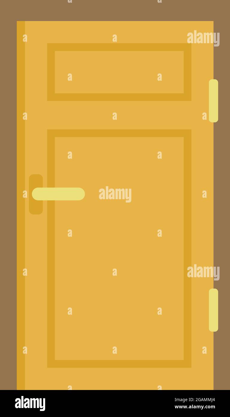 Interior door icon. Flat illustration of interior door vector icon ...