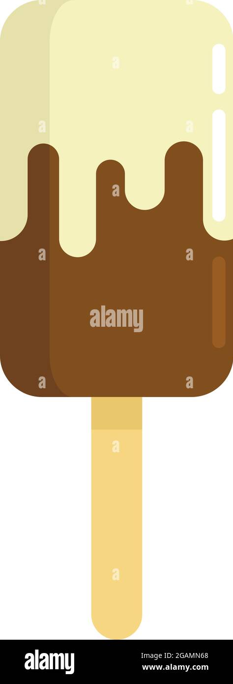 Ice cream icon. Flat illustration of ice cream vector icon isolated on ...