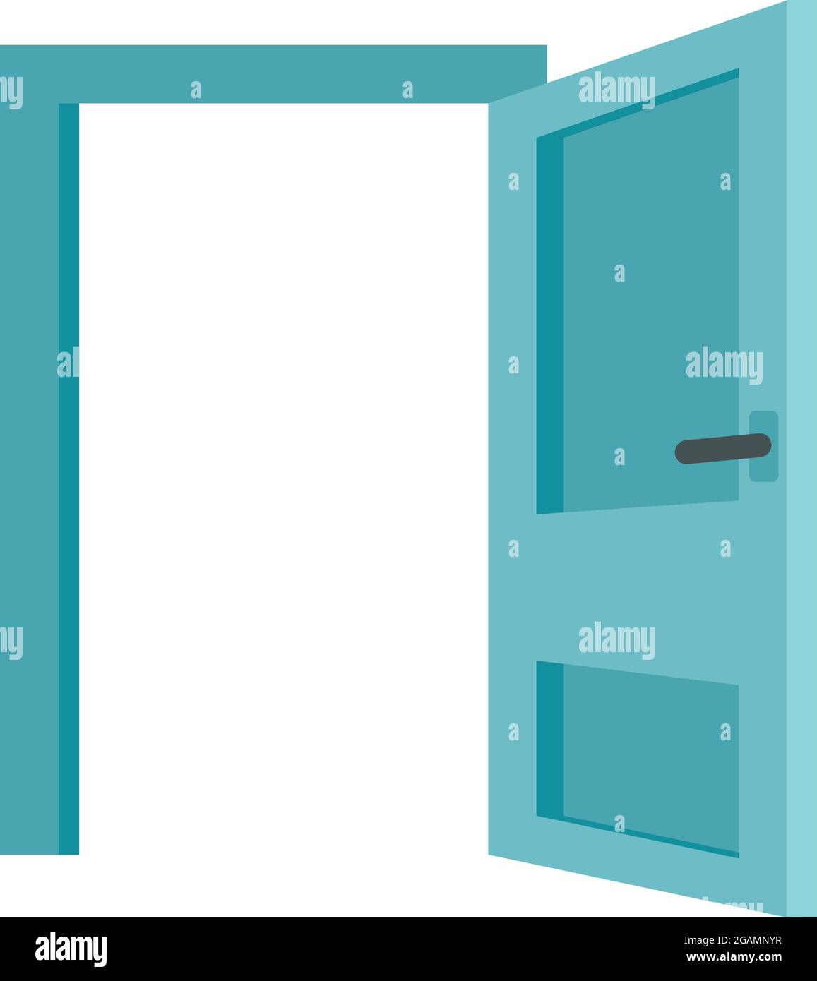 Hotel door entrance icon. Flat illustration of hotel door entrance ...