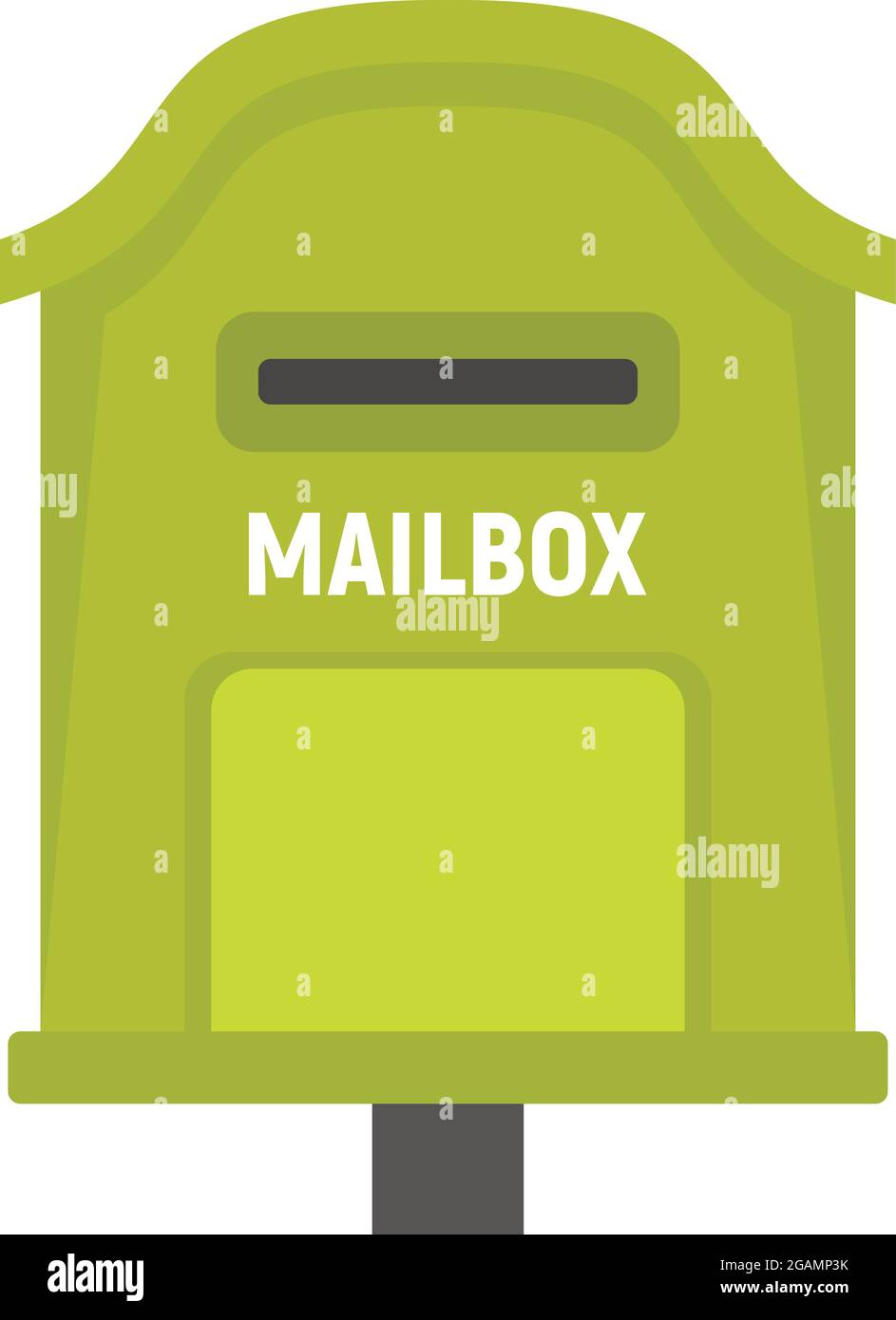 Delivery mailbox icon. Flat illustration of delivery mailbox vector ...