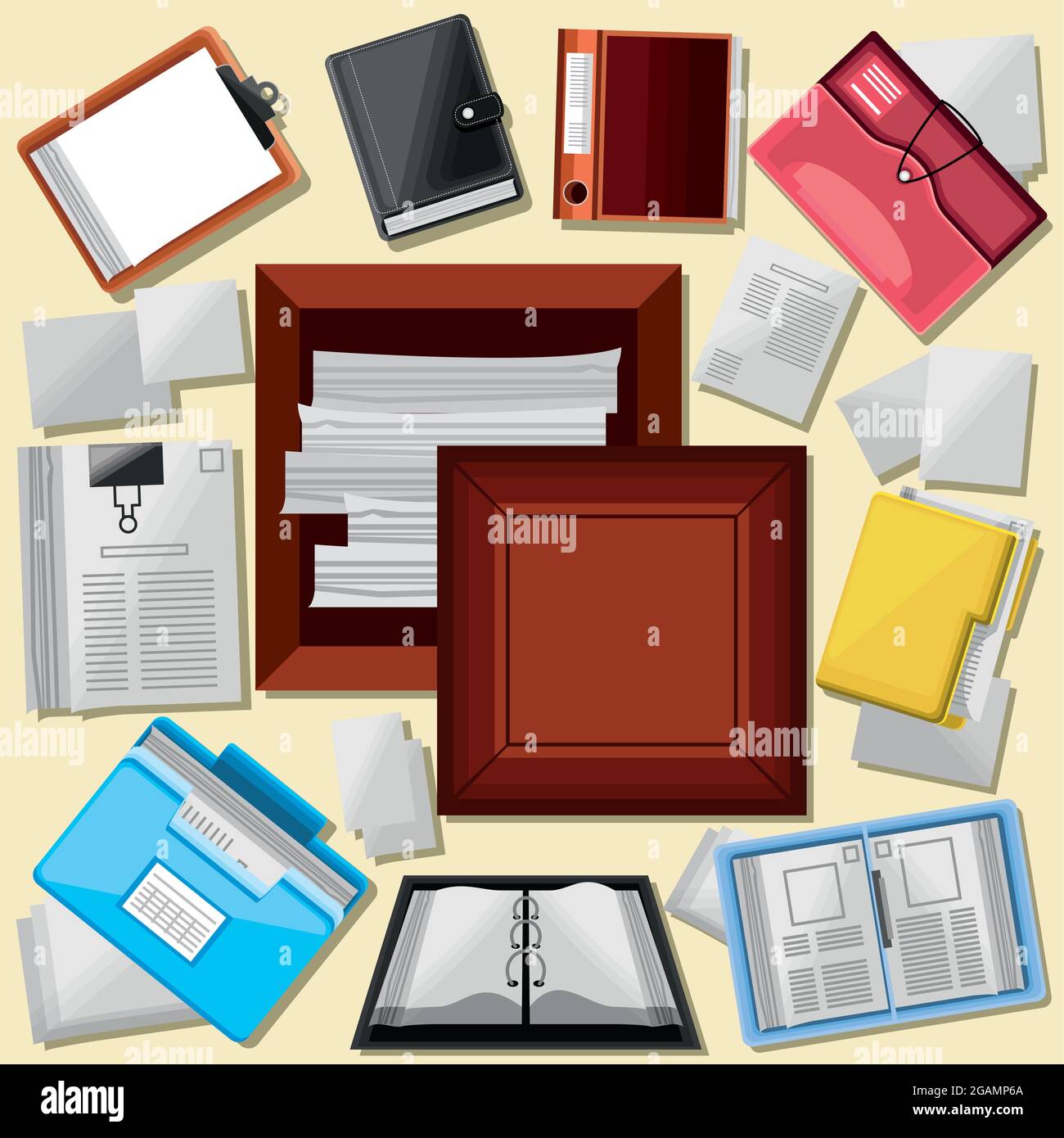 office paperwork archive Stock Vector Image & Art - Alamy