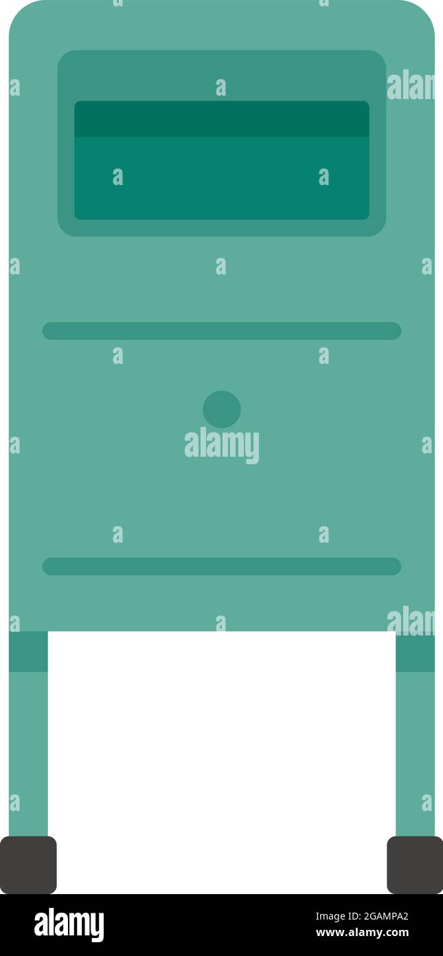 Postbox icon. Flat illustration of postbox vector icon isolated on ...