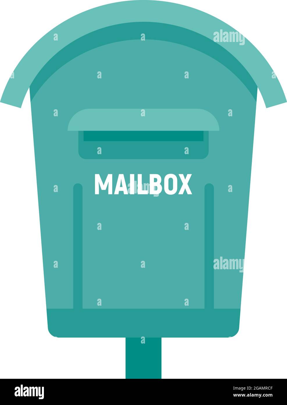 House mailbox icon. Flat illustration of house mailbox vector icon ...