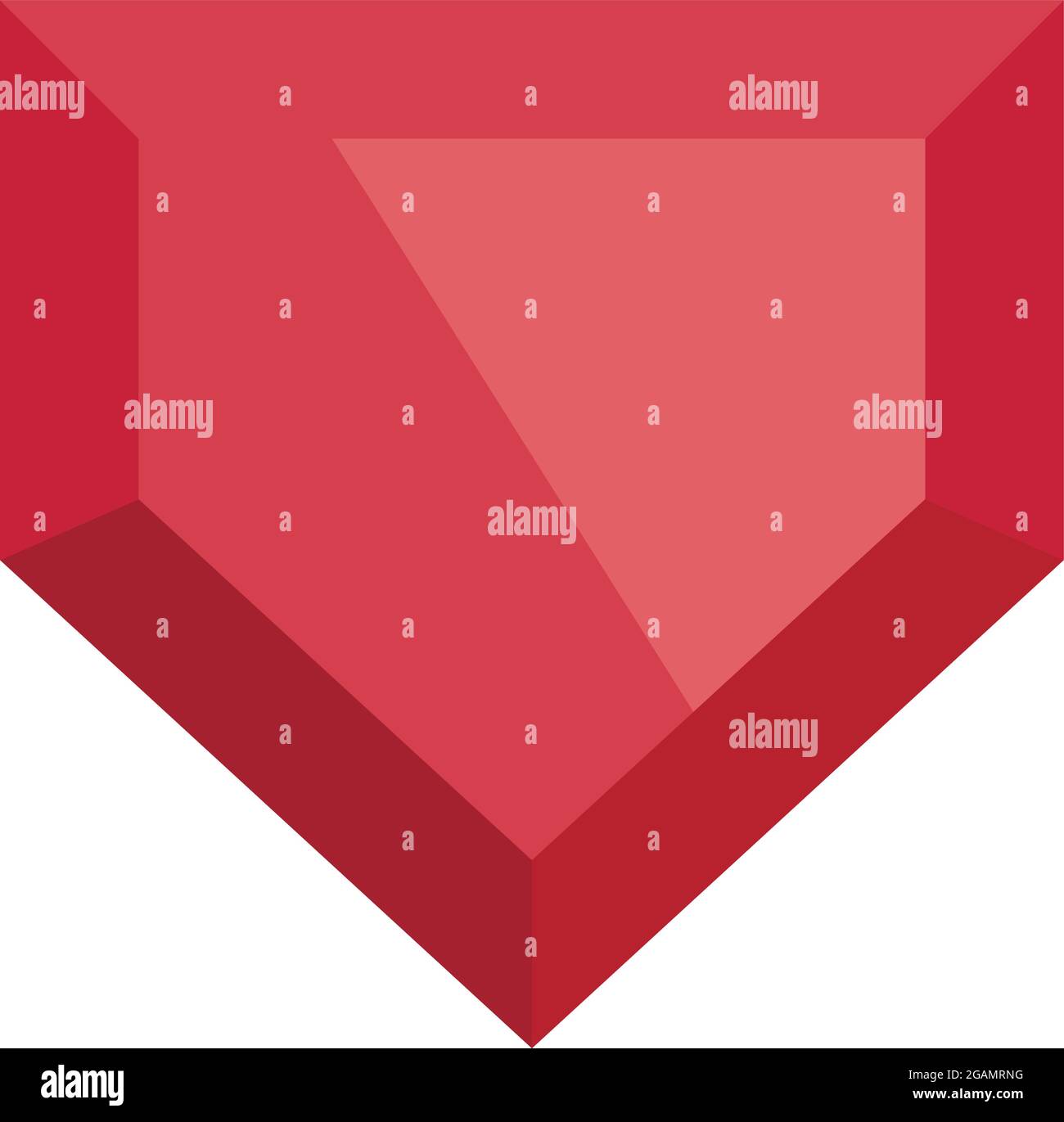 Game jewel icon. Flat illustration of game jewel vector icon isolated ...