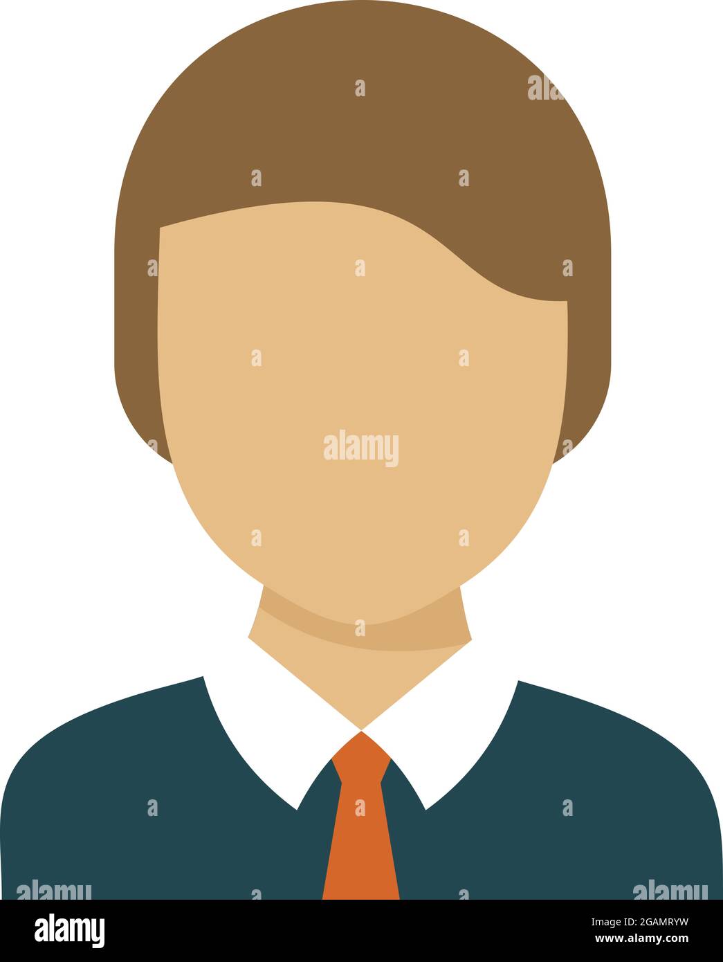 School boy icon. Flat illustration of school boy vector icon isolated ...