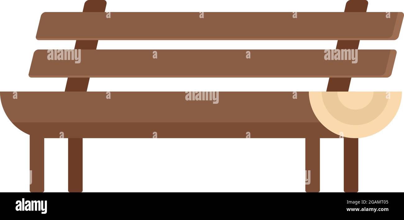 Garden bench icon. Flat illustration of garden bench vector icon ...