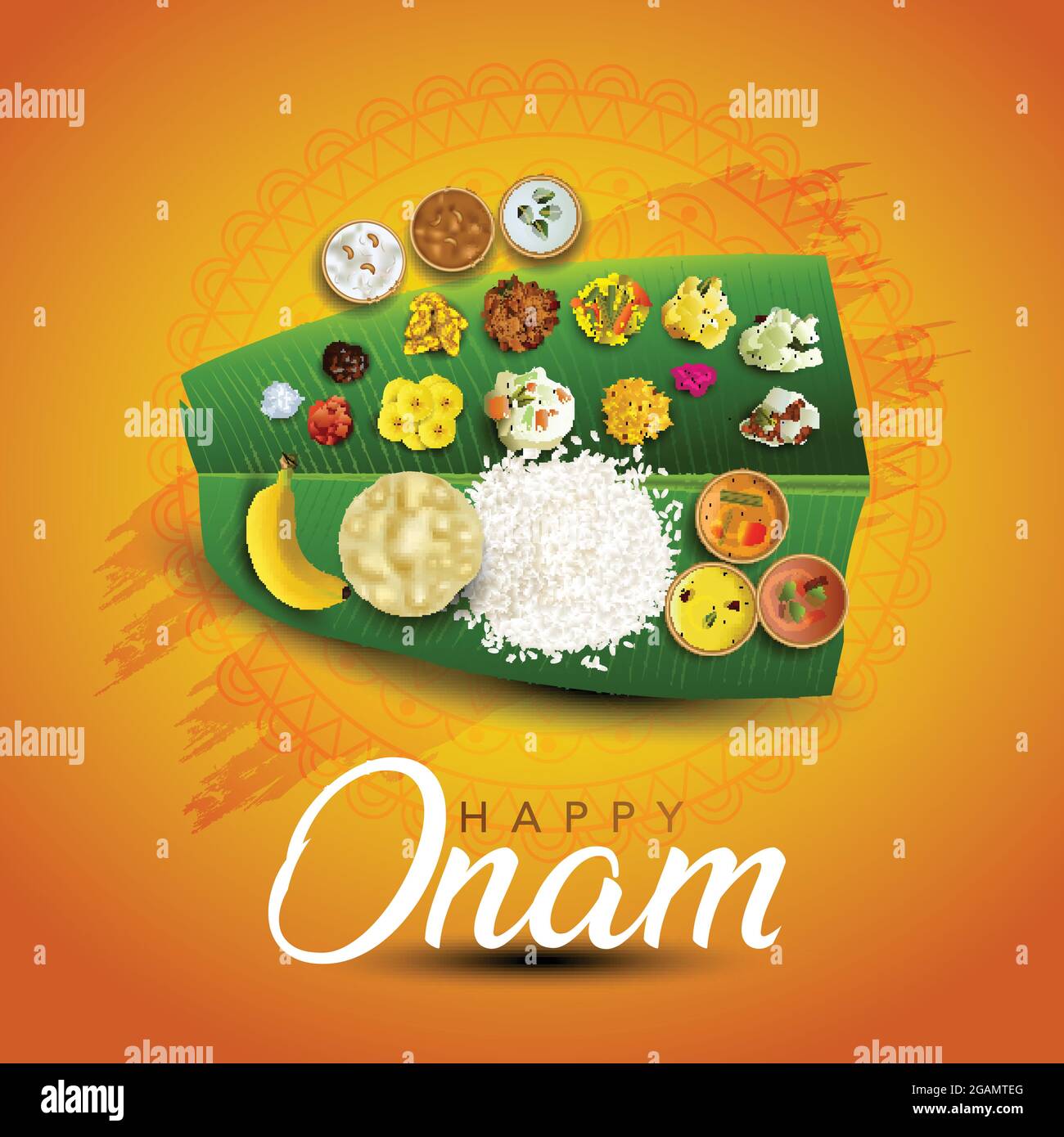 Kerala onam dish Stock Vector Images - Alamy
