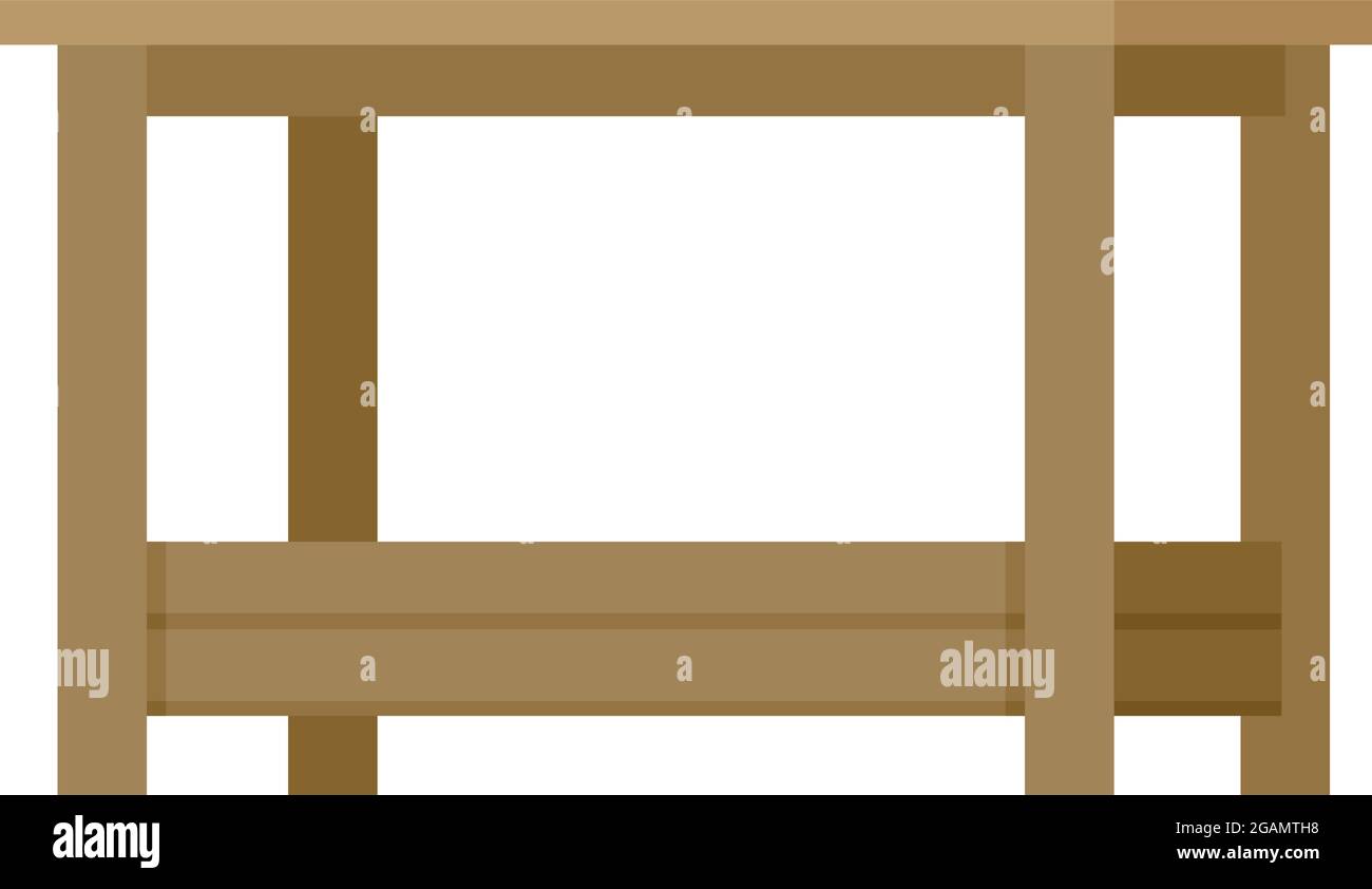 Outdoor table icon. Flat illustration of outdoor table vector icon ...