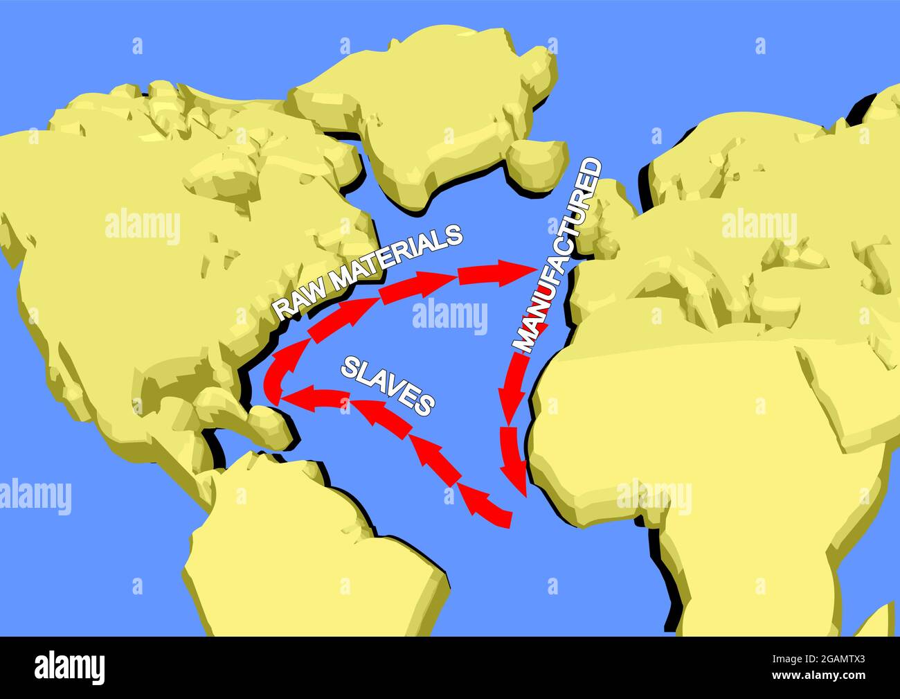 Slave trade map hi-res stock photography and images - Alamy