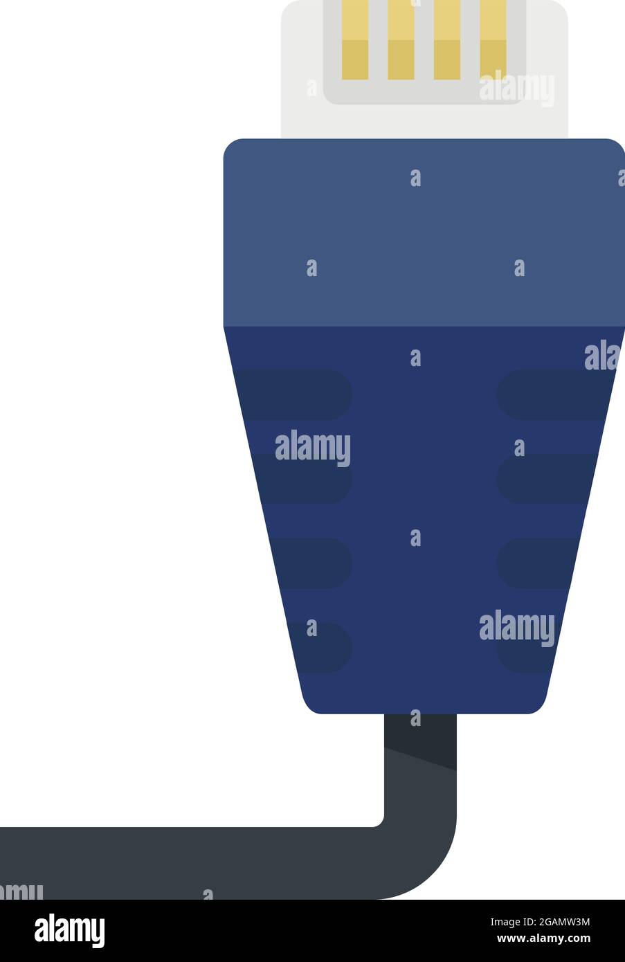 Internet cable icon. Flat illustration of internet cable vector icon ...