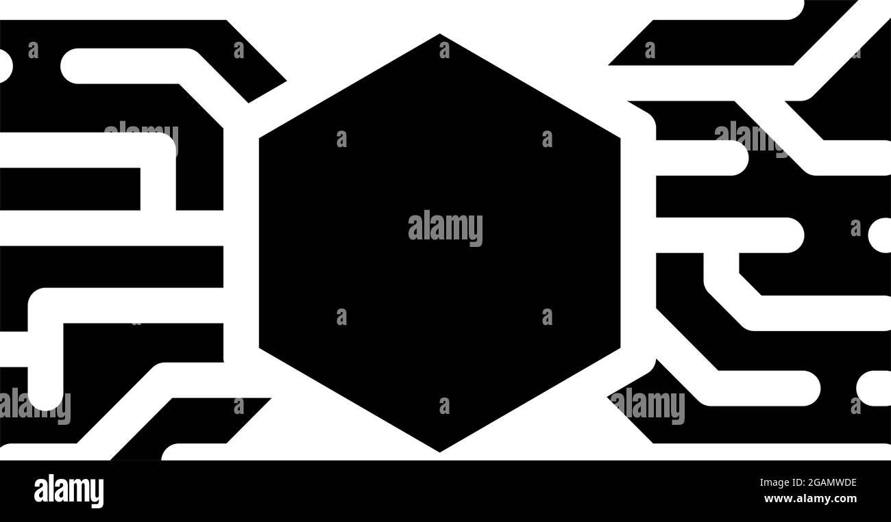 abstract symbolism glyph icon vector illustration Stock Vector Image ...