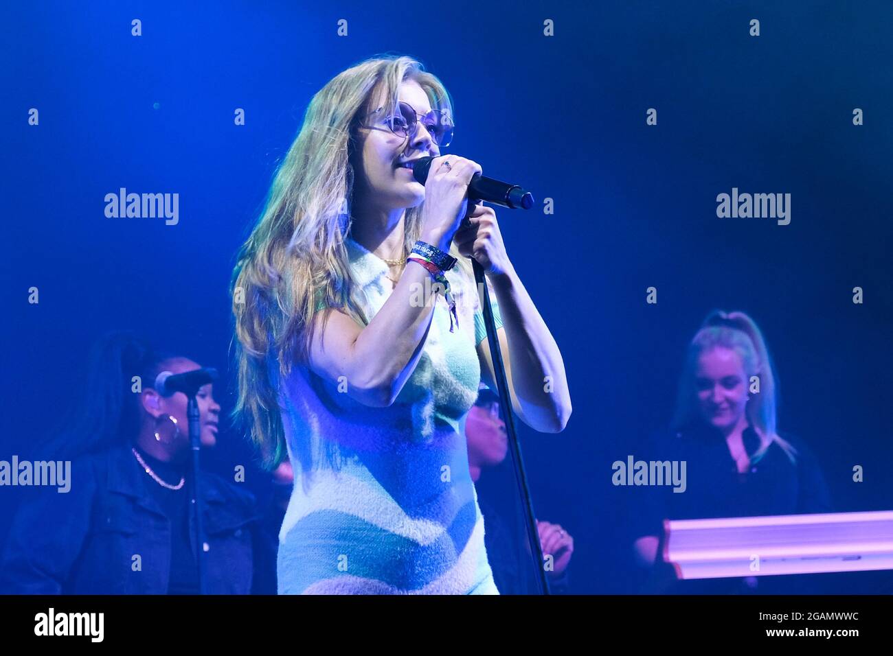 Lulworth, UK. 30th July, 2021. Becky Hill, aka Rebecca Claire Hill ...