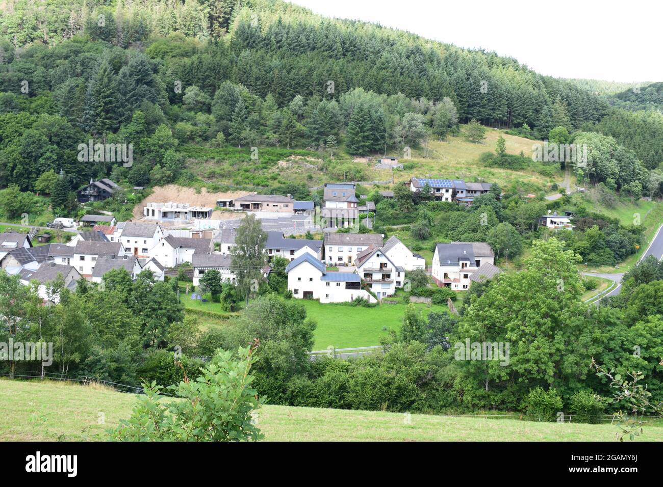 small village Acht in the Eifel Stock Photo - Alamy